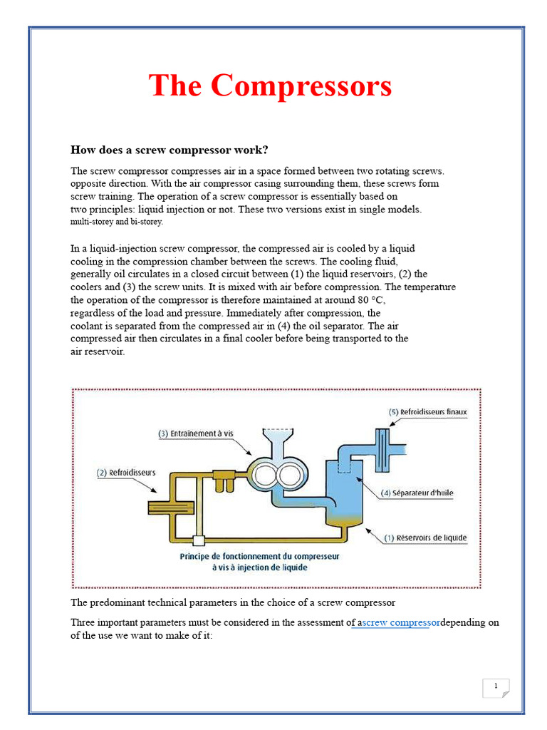 The Compressors | PDF | Chemical Engineering | Mechanical Engineering