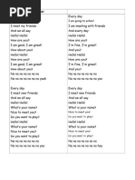 Hello Song for Kids Lyrics | PDF | Refrain | Musical Forms