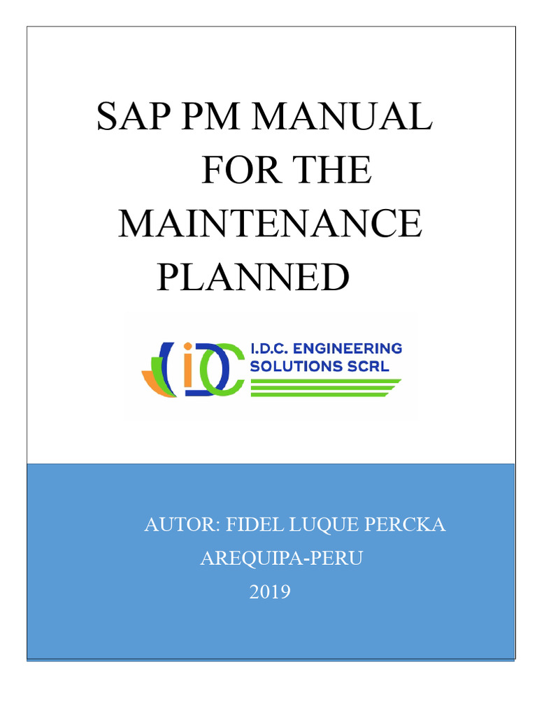 SAP PM Maintenance Manual Guide | PDF | Enterprise Resource Planning ...