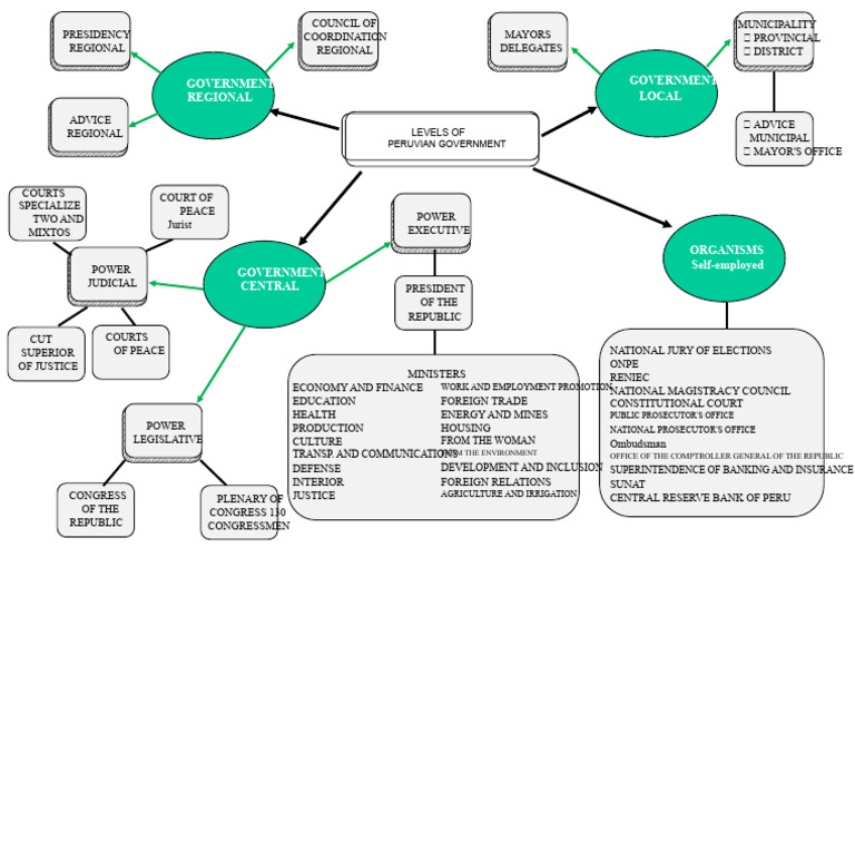 Overview of Peruvian Government Structure | PDF | Peru | American ...