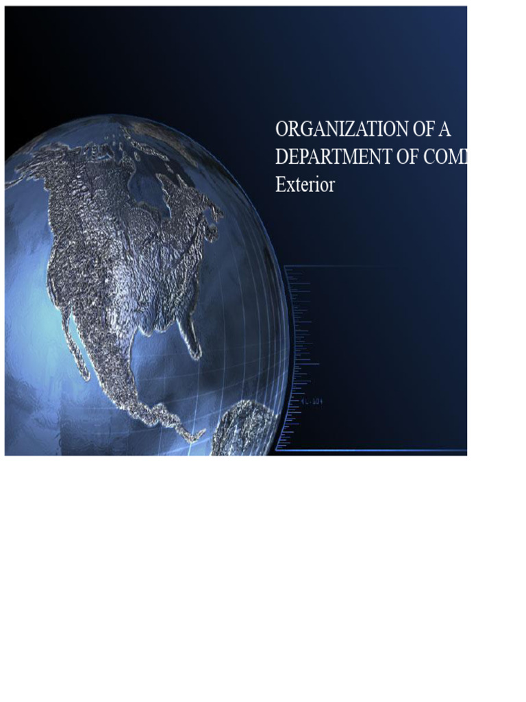 Organization of a Foreign Trade Department | PDF | Market (Economics ...