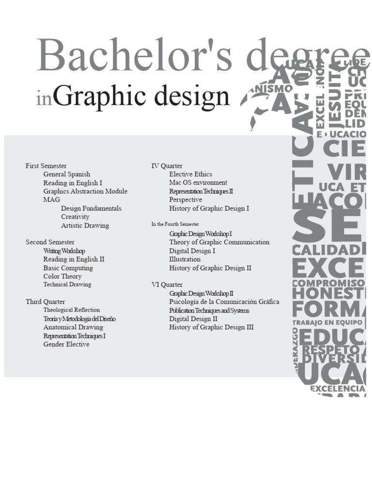 Graphic Design Bachelor's Degree Curriculum | PDF | Graphic Design | Design