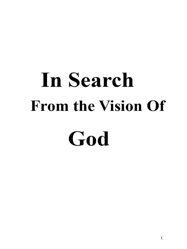 In Search of God's Vision, by Meishu-Sama | PDF | God | Jesus