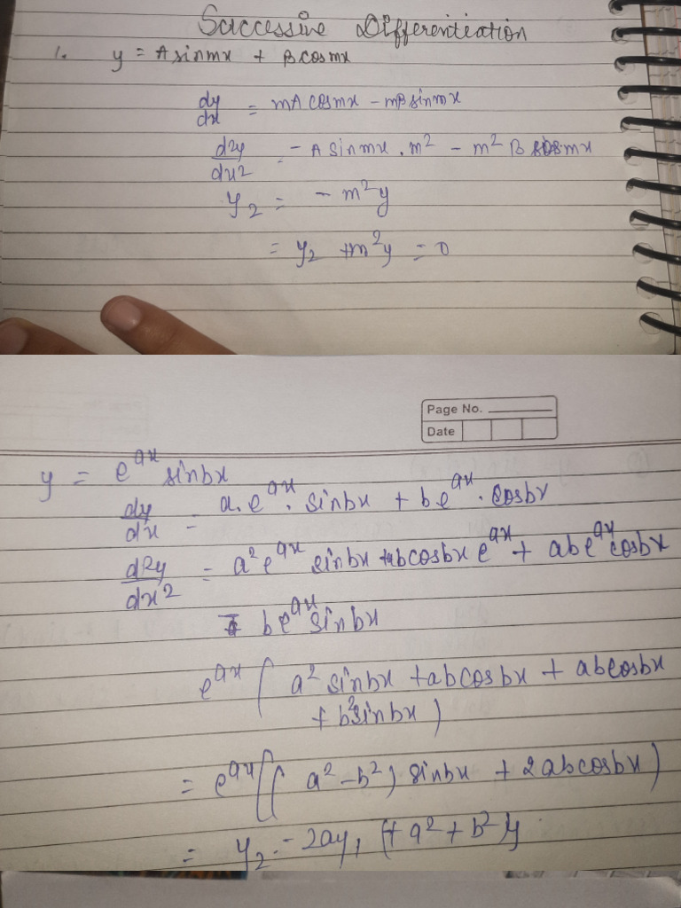 Successive Differentiation | PDF