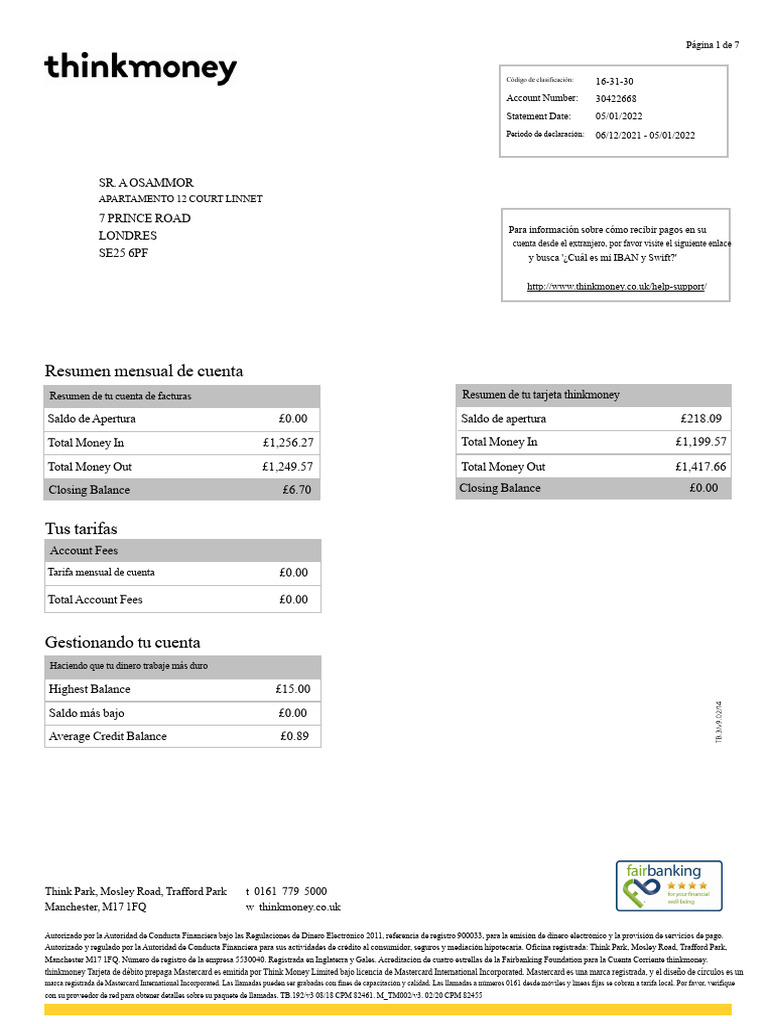 Resumen de Cuenta thinkmoney 2021-2022 | PDF | Mercados financieros ...