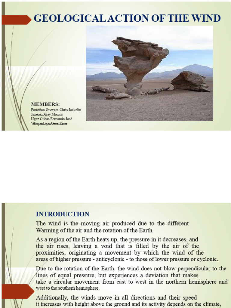 Wind's Geological Impact on Deserts | PDF | Dune | Wound