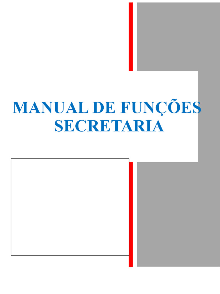 Manual de Funções Secretária | PDF | Contabilidade | Economias