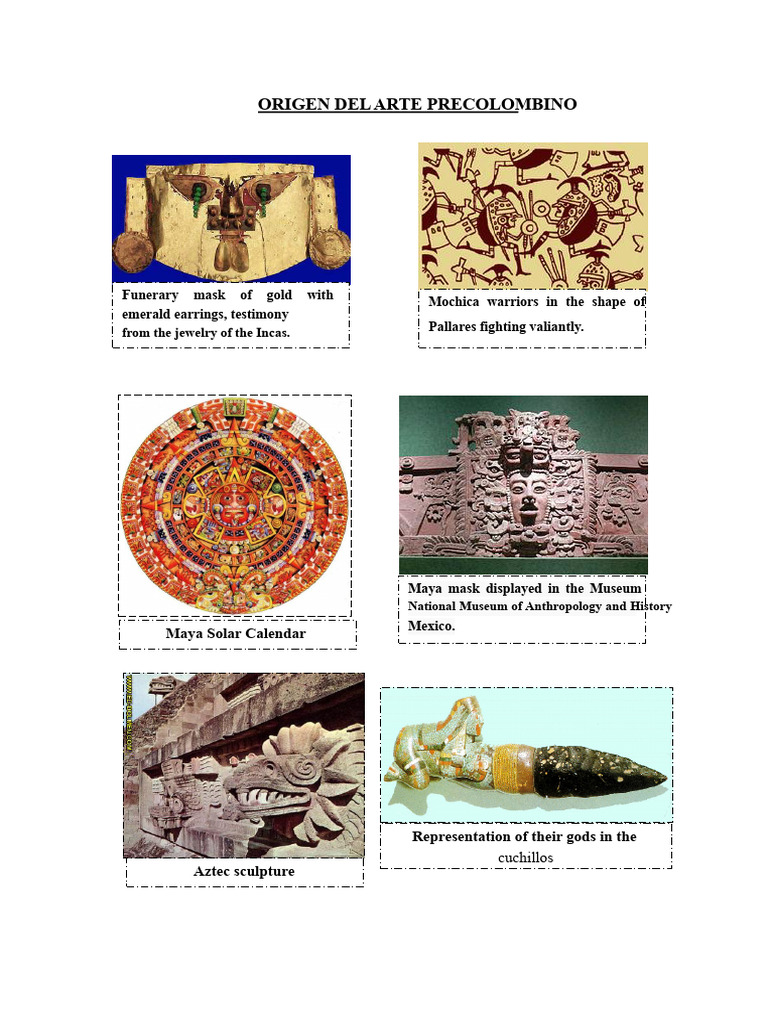 Origin of Pre-Columbian Art - Classes | PDF | Maya Civilization | Pre ...