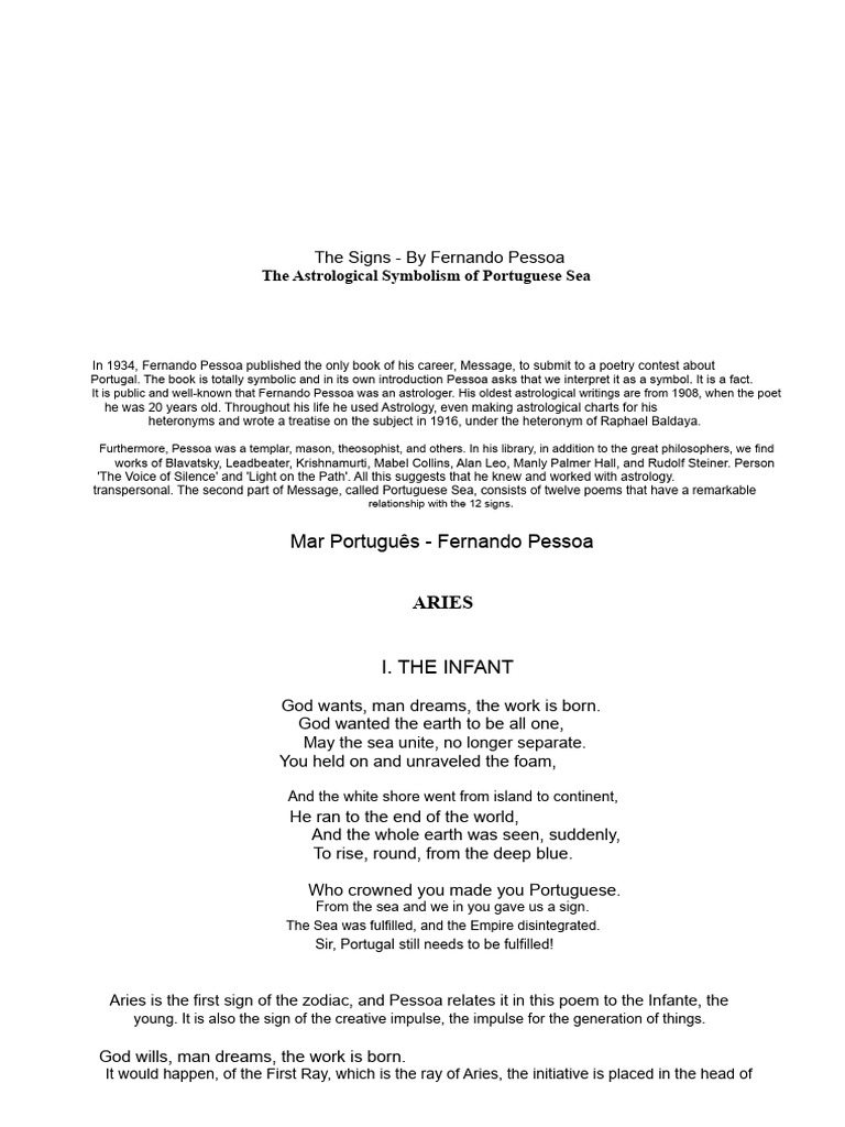 3111 - THE ASTROLOGICAL SYMBOLISM OF THE PORTUGUESE POEM MAR BY ...