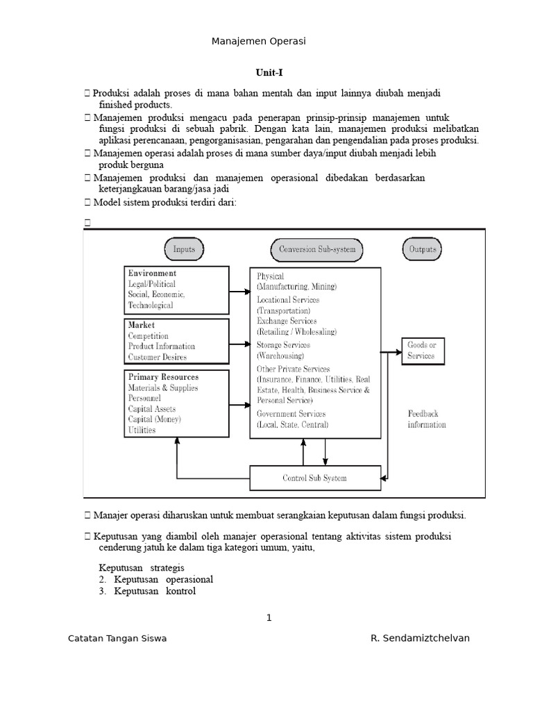 Manajemen Operasi dan Produksi Efektif | PDF