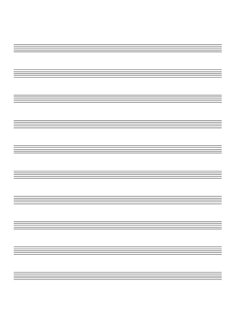 Blank Staff Paper To Print | PDF