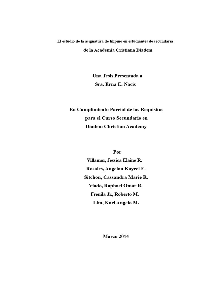 El_estudio_del_asignatura_filipina_en_la_secundaria.doc | PDF ...