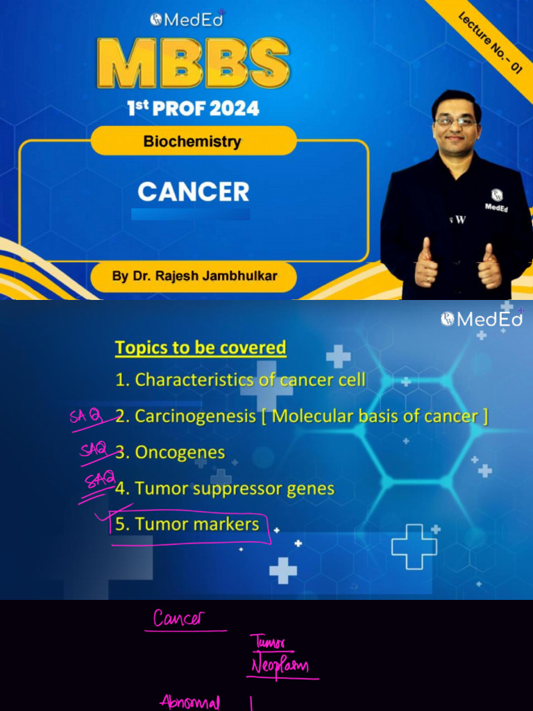 Cancer 01: Class Notes - by @MadXAbhiOfficial | PDF