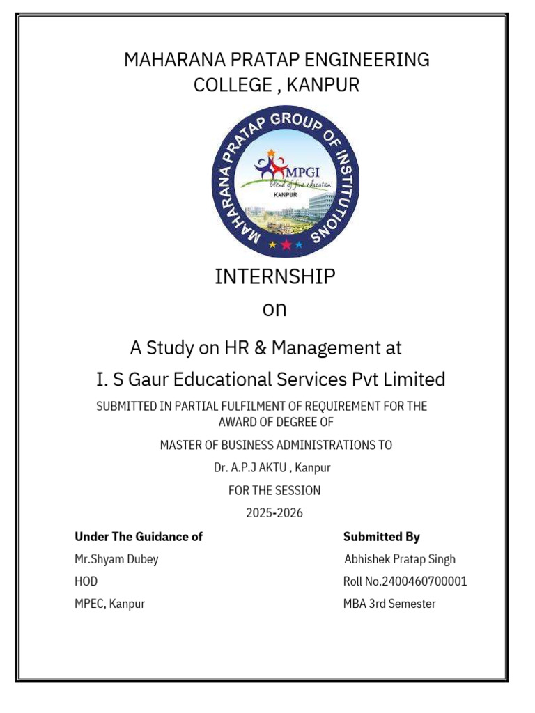 Summer Internship Report | PDF | Survey Methodology | Human Resources