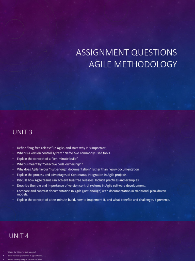 Agile Methodology Assignment 2 (2) | PDF | Agile Software Development | Systems Engineering