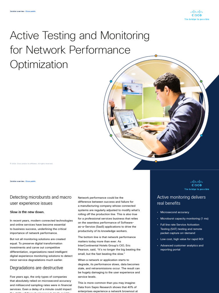 Cisco Network Performance Monitoring Solutions | PDF | Computer Network ...