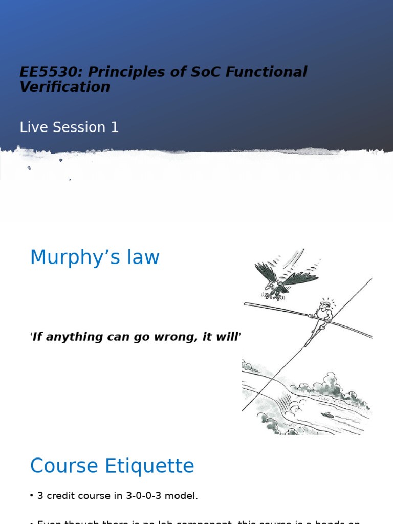 SoC Functional Verification Course Overview | PDF | System On A Chip ...