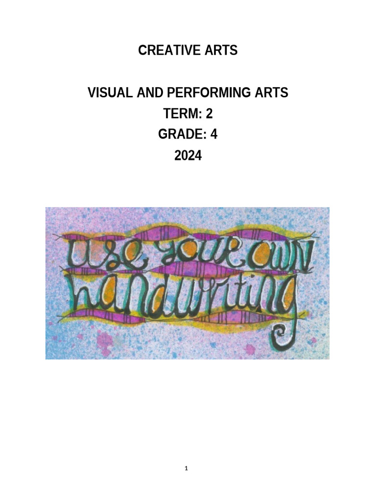 Grade 4 Visual Arts Curriculum Guide | PDF | Color | Learning