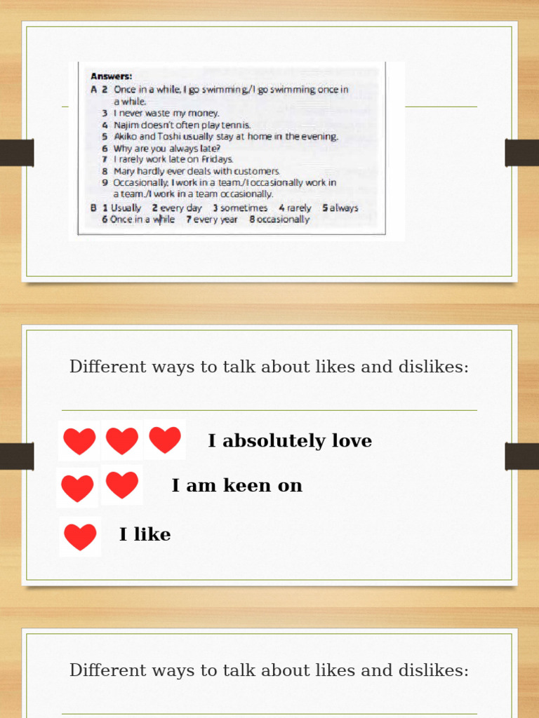 Likes and Dislikes | PDF
