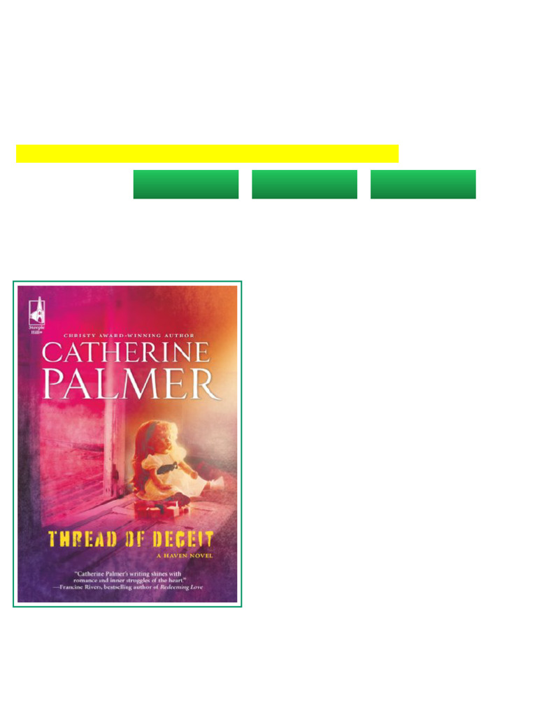 Thread of Deceit Steeple Hill Women s Fiction 58 Catherine Palmer all ...