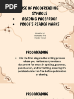 Copy Editing and Proofreading Symbols | PDF | Proofreading | Quotation Mark