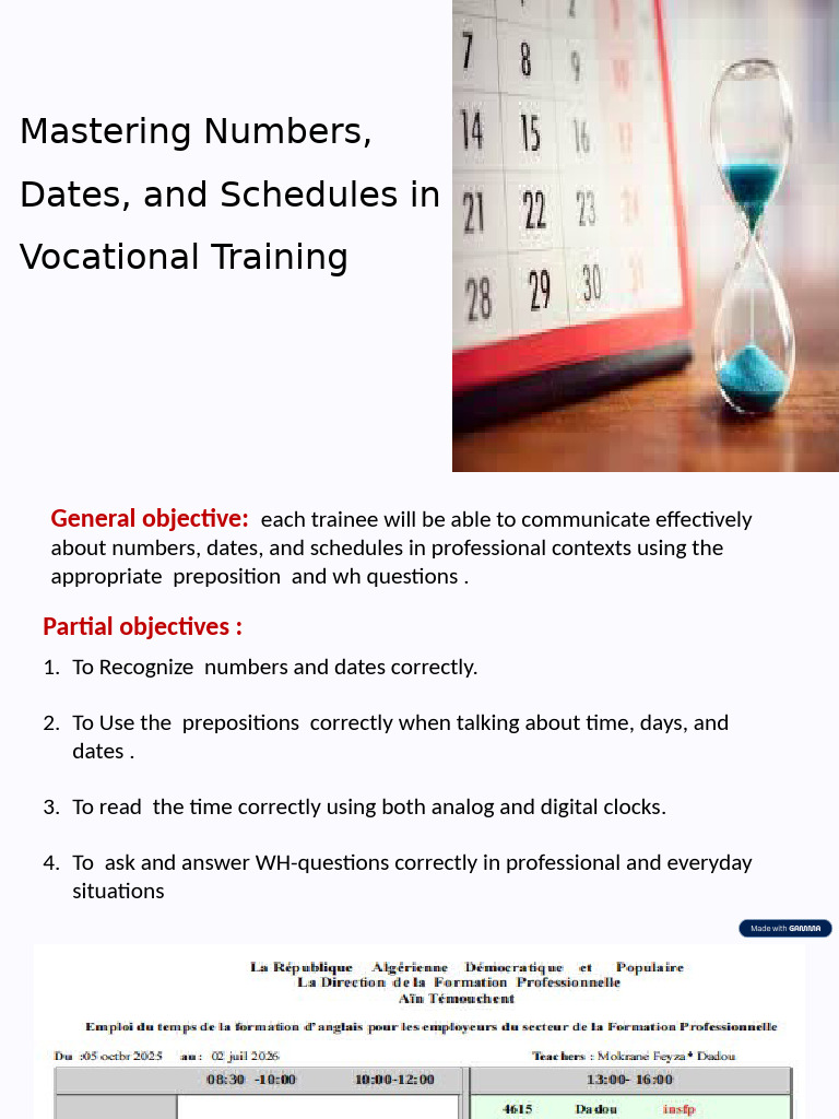 Mastering Numbers and Dates in Training | PDF