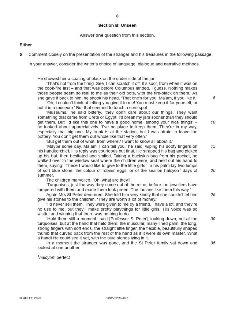 Unseen Prose A Level | PDF