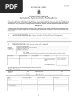 TSC Form 1 Application Guide | PDF | Teachers | Justice