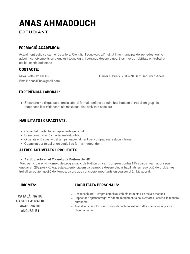 Systems Design Resume in White Black Simple Style | PDF