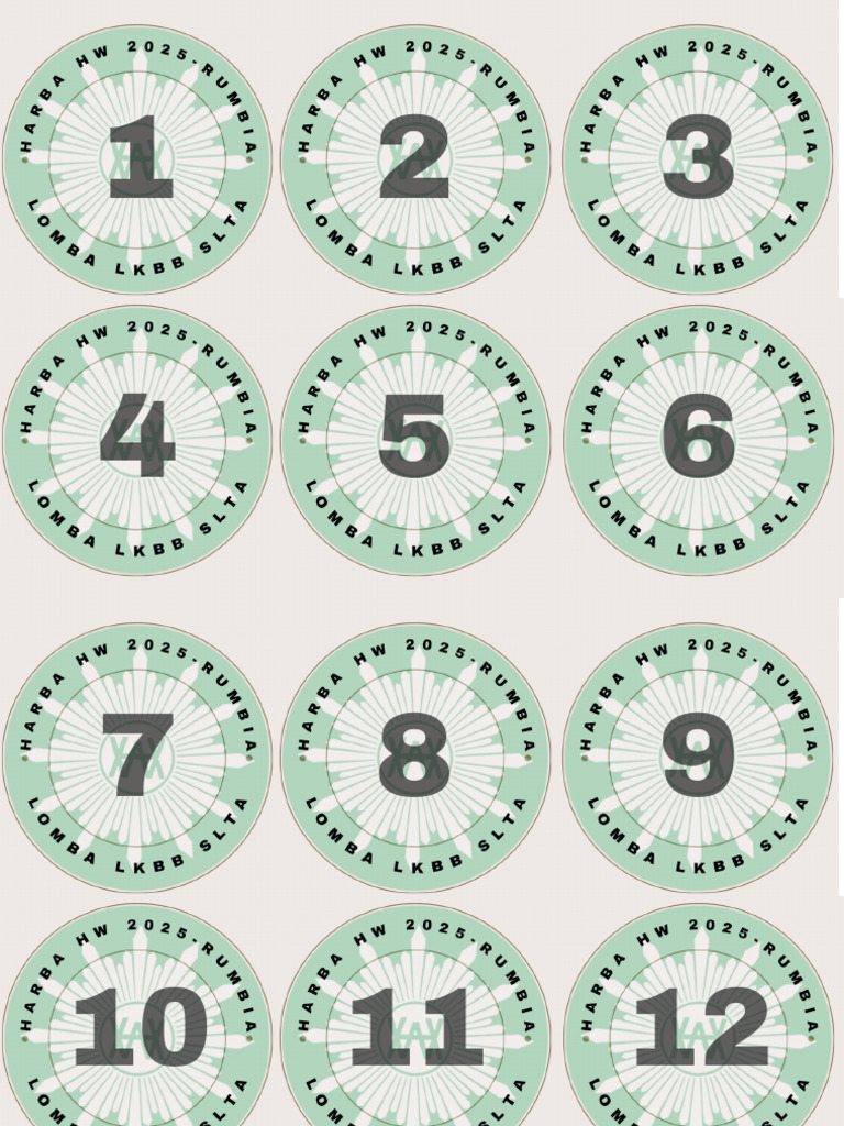 Cute Fall Classroom Numbers Document in Colorful Style | PDF