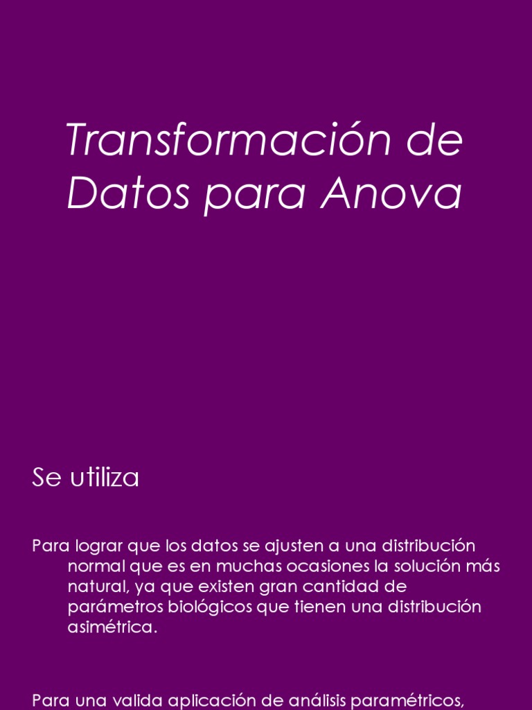 Transformacion de Datos | PDF