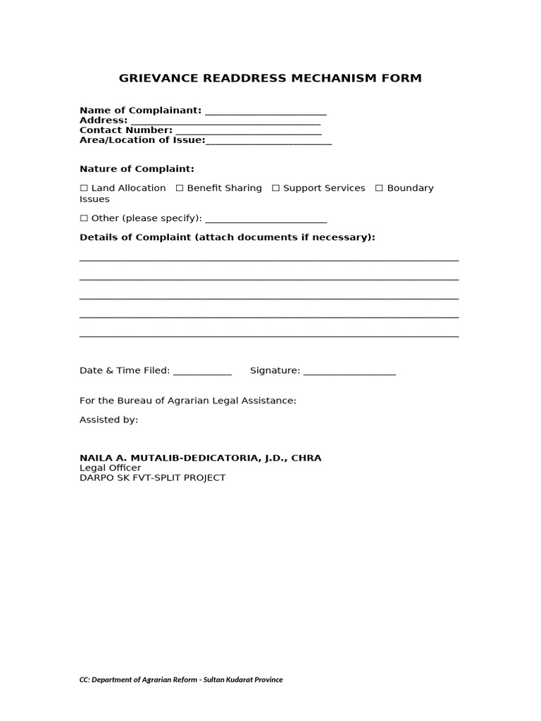 GRM Form | PDF