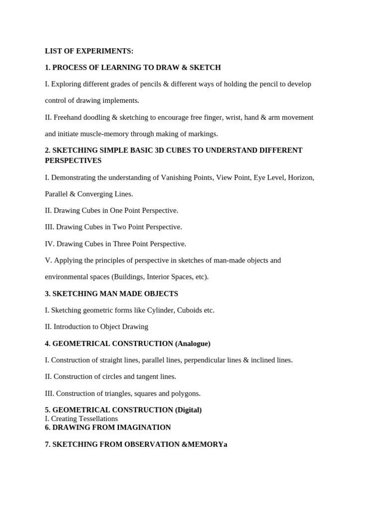 Lab Manual DDV | PDF | Drawing | Shape