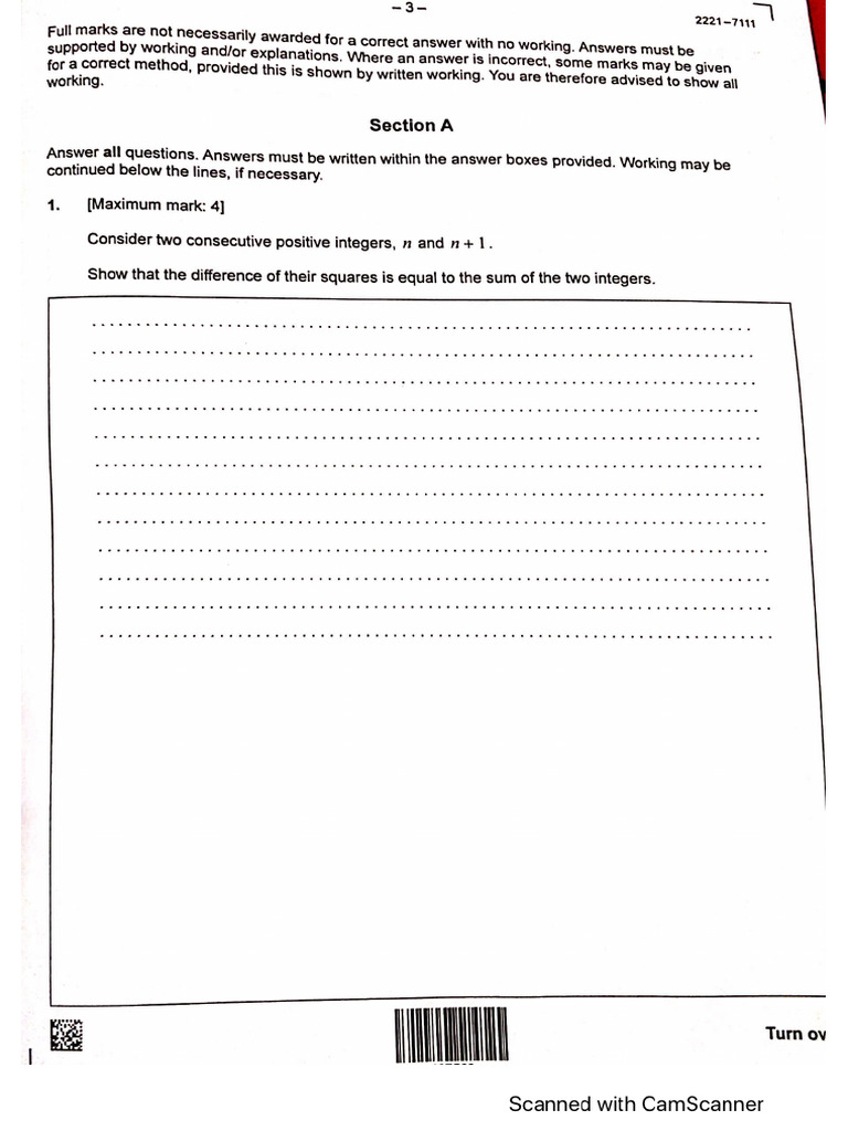 Mathematics AA HL Paper 1 | PDF