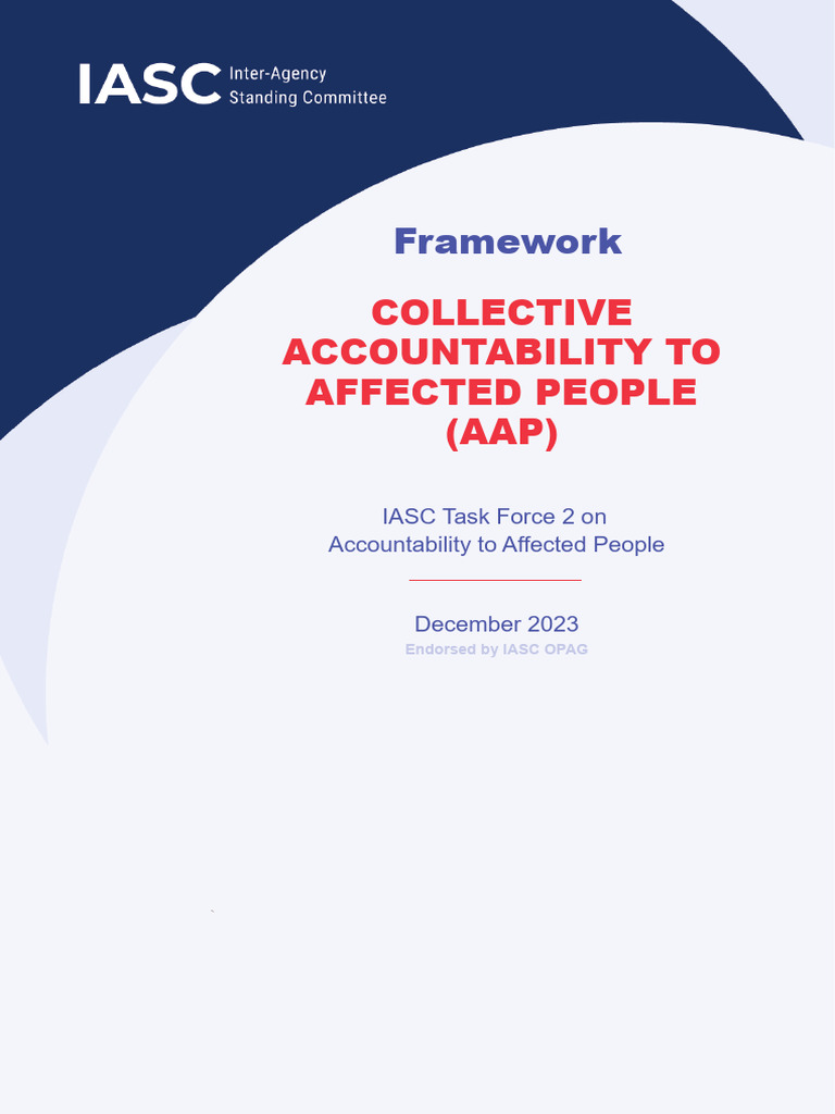 IASC - Collective AAP Framework | PDF | Emergency Management | Central ...