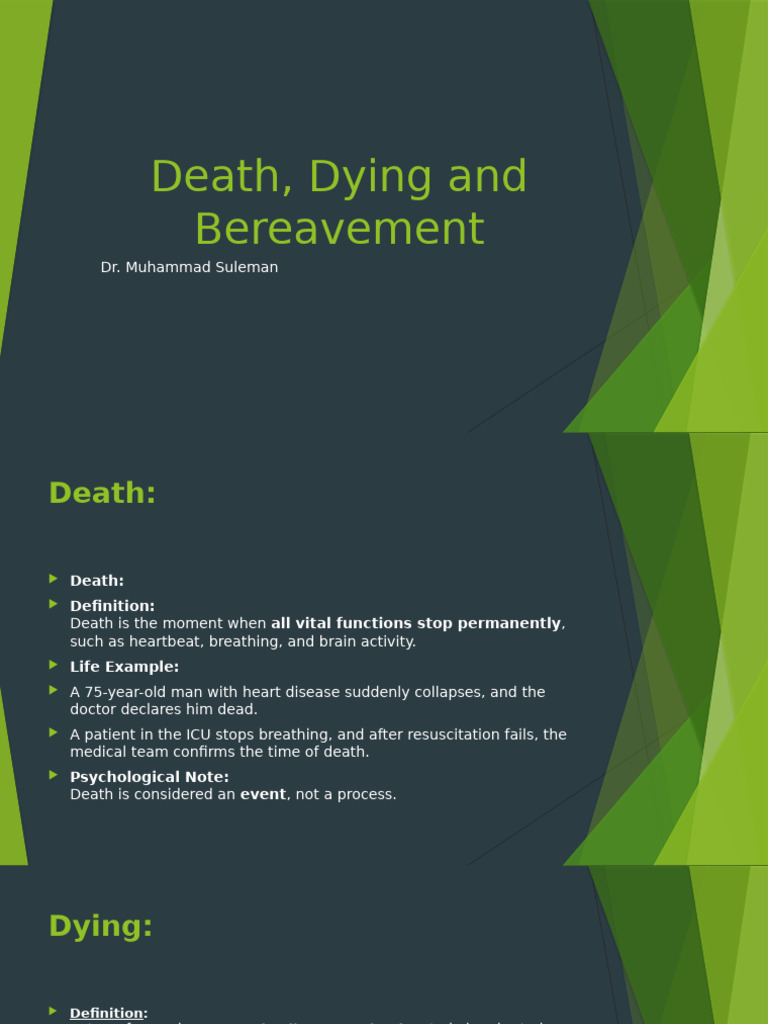 Understanding Death, Dying, and Bereavement | PDF | Grief | Death