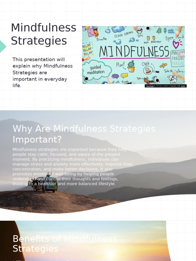 Mindfulness Strategies | PDF | Mindfulness | Anxiety