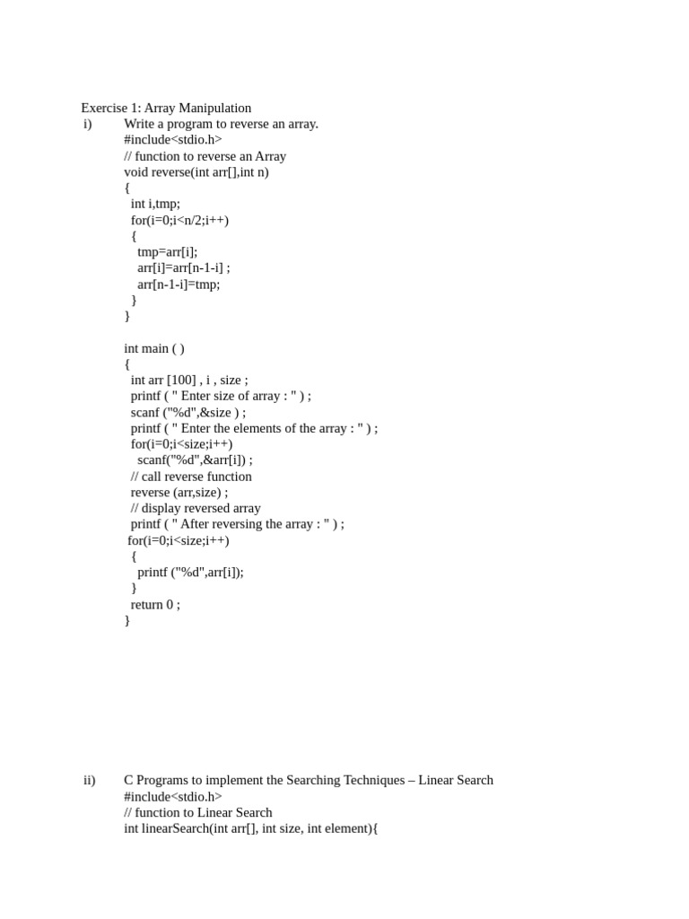 1 2 Btech Ds Lab RECORD | PDF | Queue (Abstract Data Type) | Computer ...