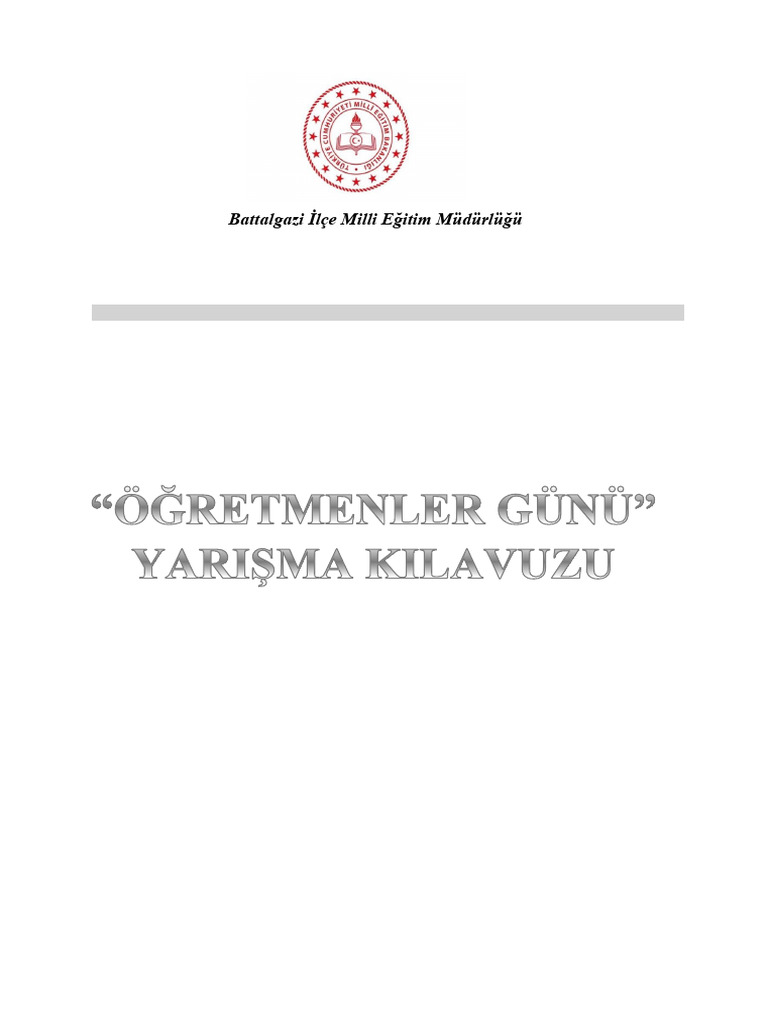 Ogretmenler Gunu 2024 Yarisma | PDF