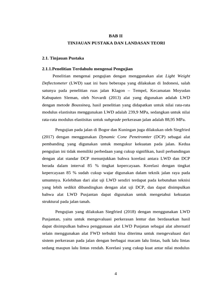 Pengujian Modulus Elastisitas LWD dan DCP | PDF