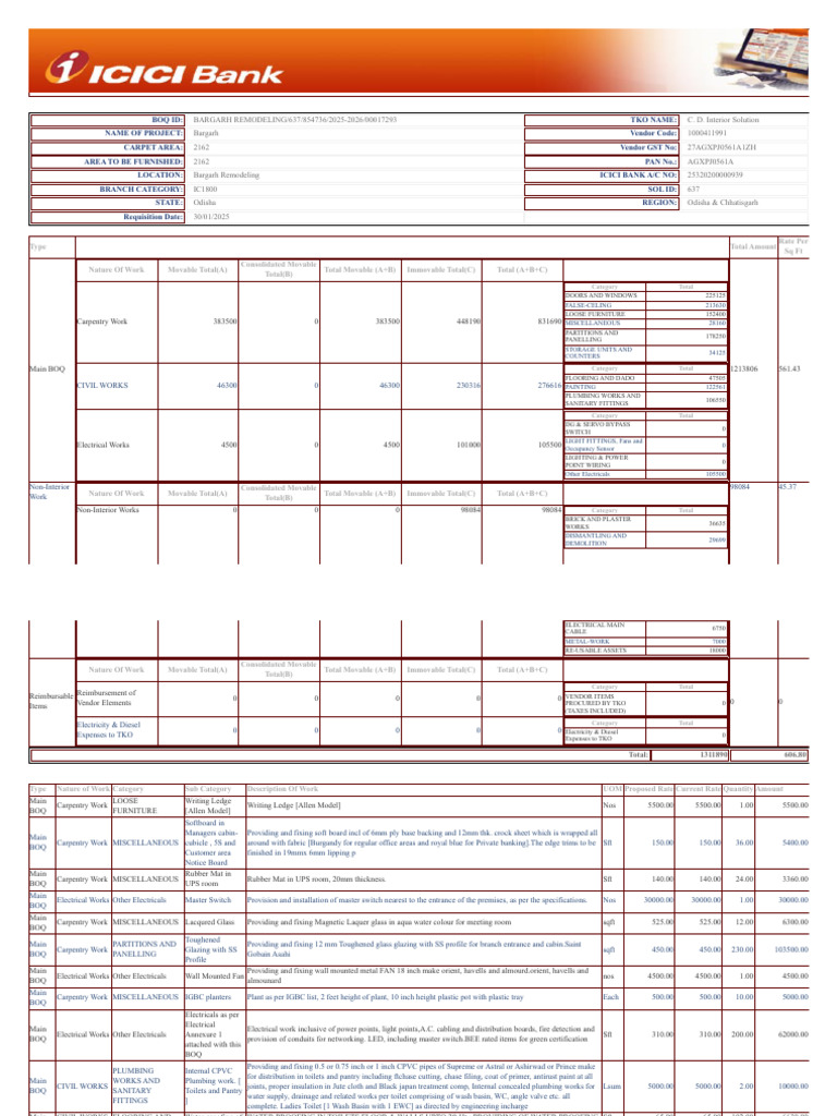 Online Boq | PDF | Architectural Design | Architecture