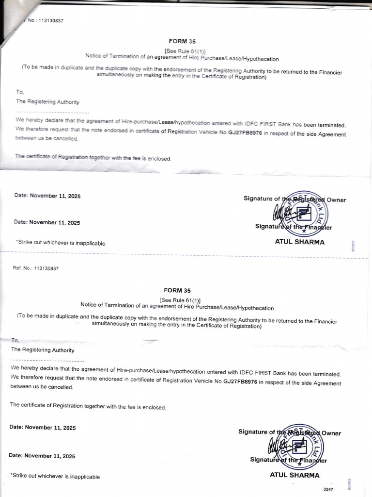 Form 35 | PDF | Contract Law