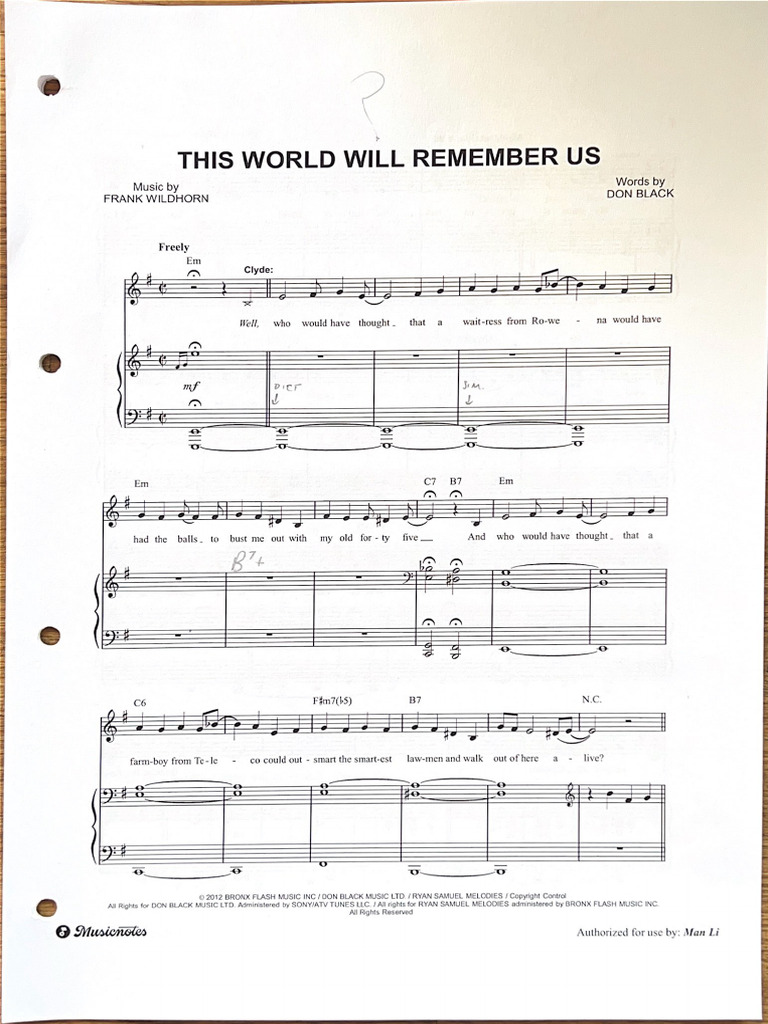 This World Will Remember Us | PDF