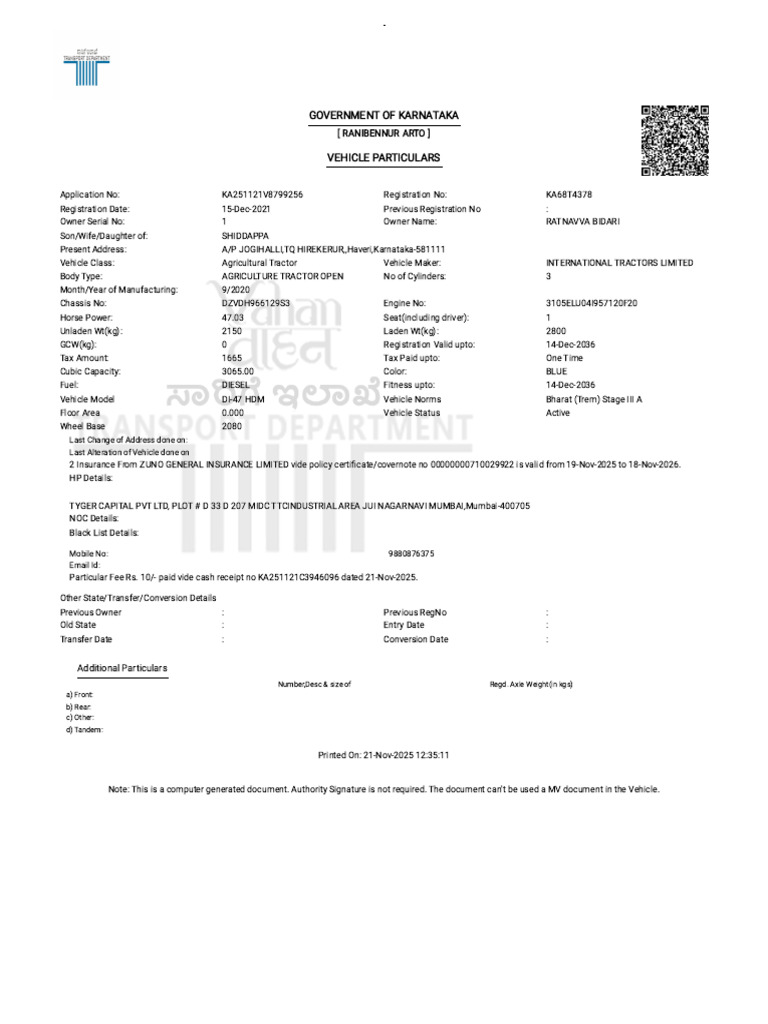 Ka68t4378 RCP | PDF | Vehicles | Motor Vehicle