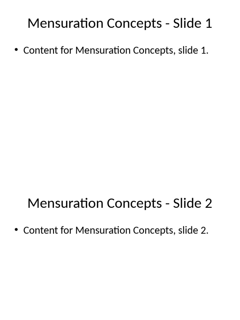 Mensuration Concepts | PDF