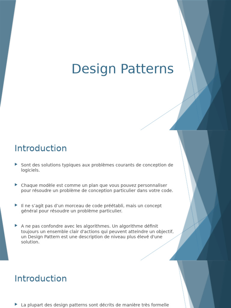 Chapitre 4 - Design Patterns - Creation | PDF | Programmation informatique | Patron de conception