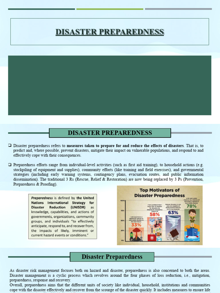 Disaster Management Notes | PDF | Emergency Management | Disaster Risk ...