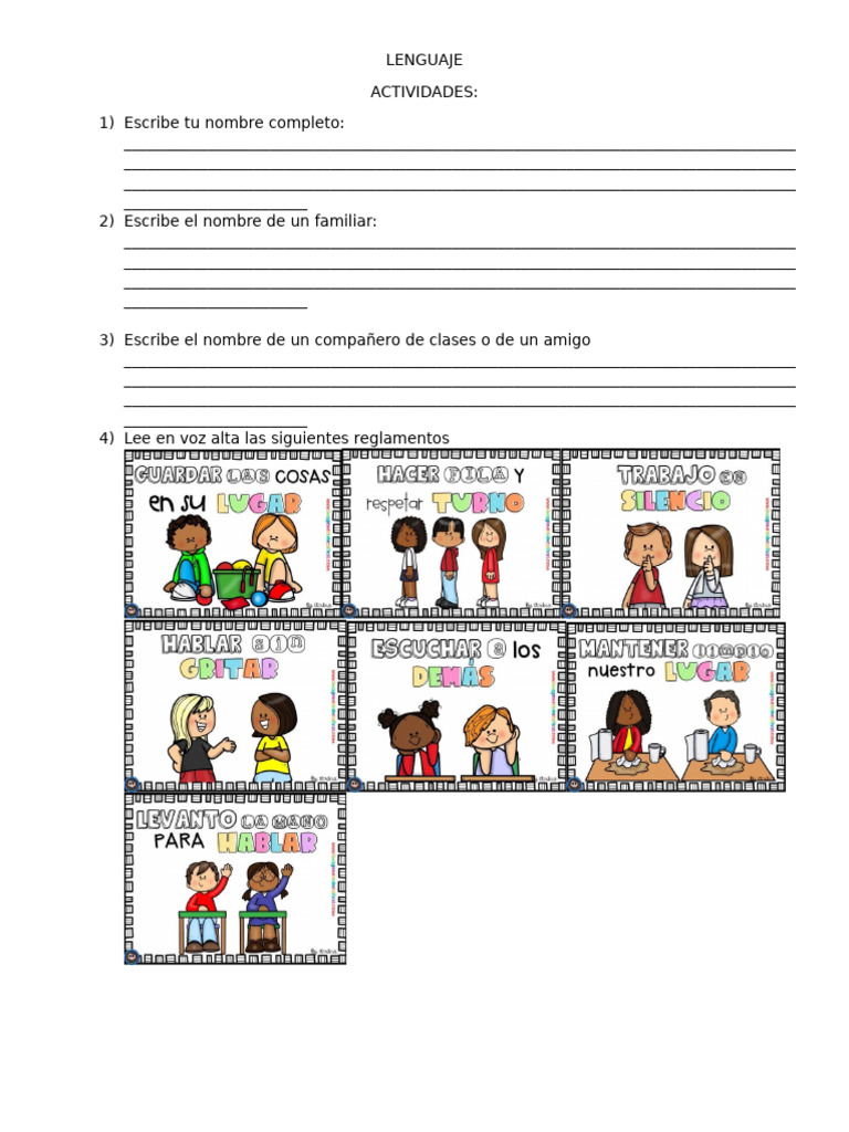 Actividades de Lenguaje para Niños | PDF | Lingüística