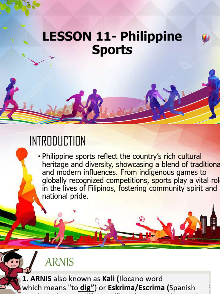 LESSON-11-Philippine-Sports-Philippine Pop | PDF | Indoor Sports | Sports