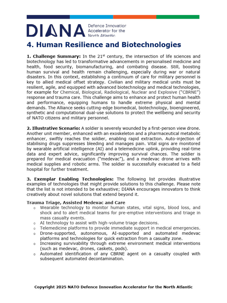 Enhancing Human Resilience with Biotech | PDF | Virtual Reality ...